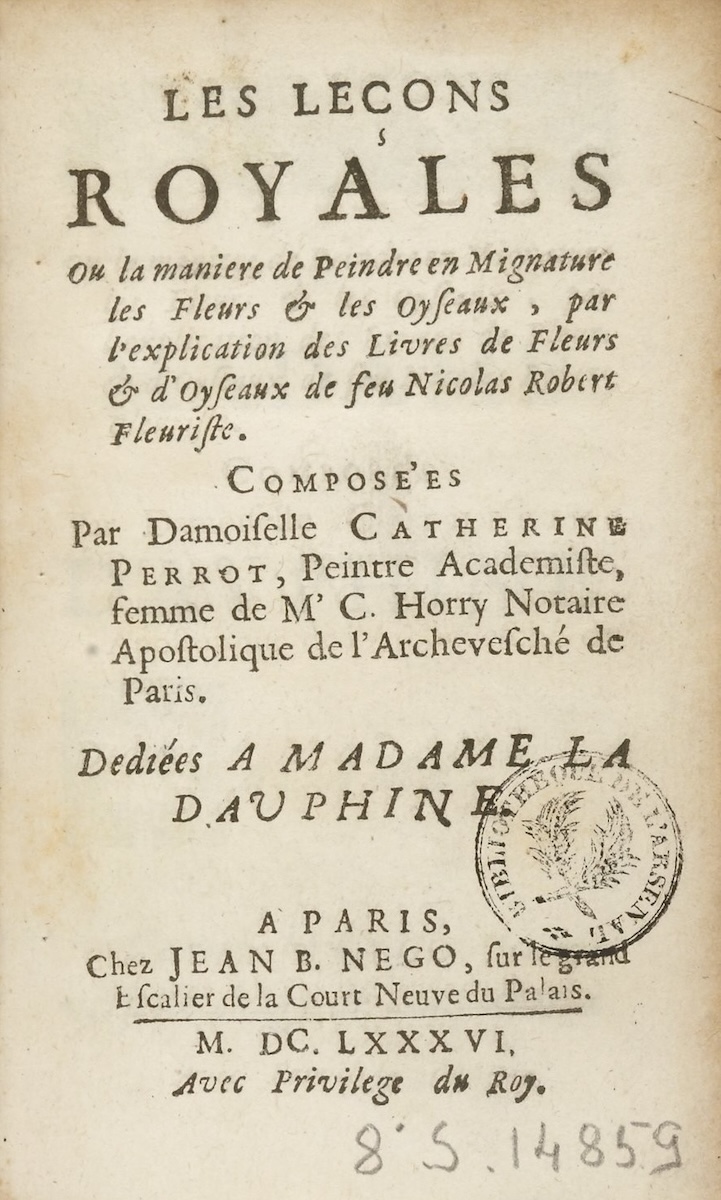 Catherine Perrot: Color, Gender, and Medium in the Seventeenth-Century ...