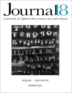 # 9 Field Notes (Spring 2020) – Journal18: a journal of eighteenth ...